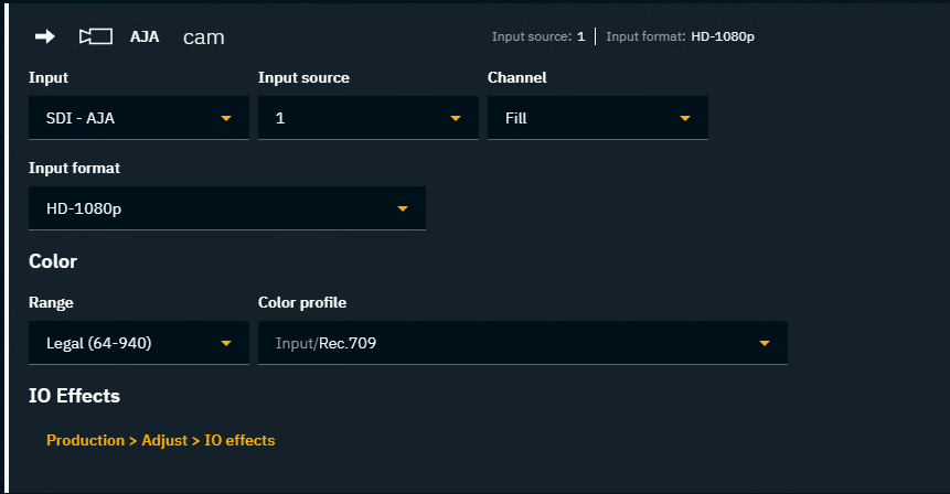 Configure using an external keyer